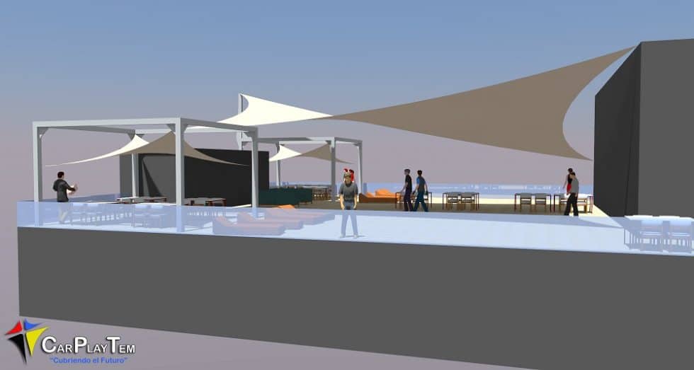 PROYECTO ESTRUCTURAS TEXTILES TENSADAS HOTEL LA CHIRIPA (PUERTO DE LA ...